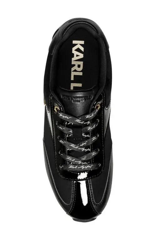 Karl Lagerfeld Paris Arwen Lace Up Sneaker - Black