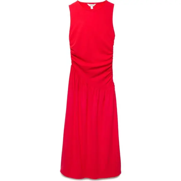 M&s Sleeveless Ruched Jersey Midi Dress