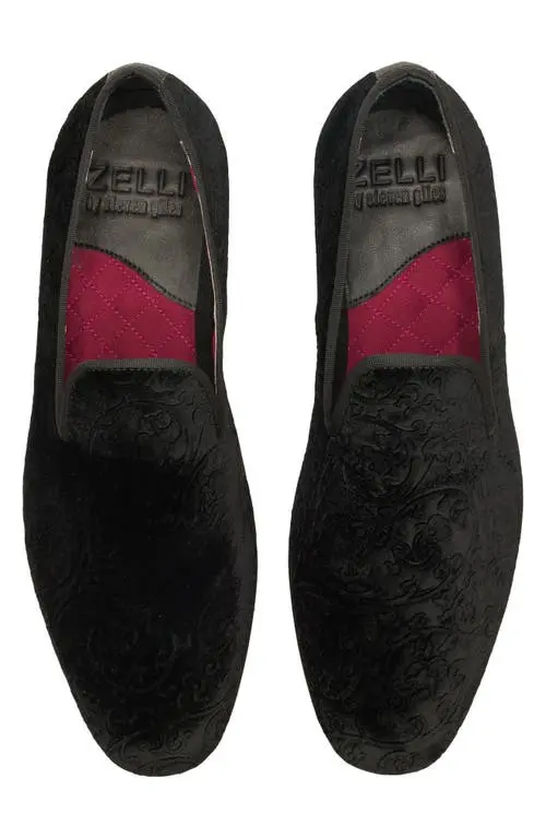 ZELLI ITALIA Formal Ii Velvet Tuxedo Slip-on