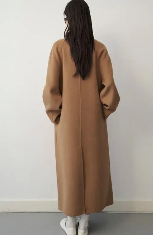 Mango Detachable Scarf Wool Blend Coat
