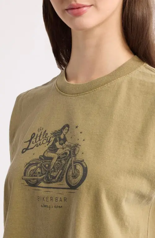 FRIDAY FEELIN’ Little Lucy Biker Bar Muscle Tank