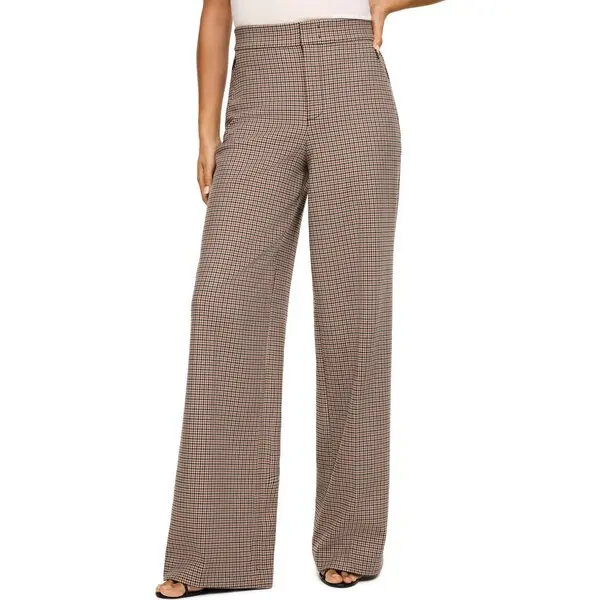 Spanx Microcheck Wide Leg Pants