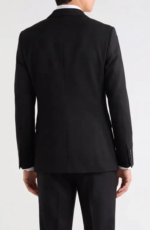 SOUL OF LONDON Solid Double Breasted Blazer