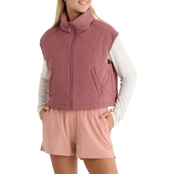 FREE FLY Coldvale Insulated Puffer Vest - Plum