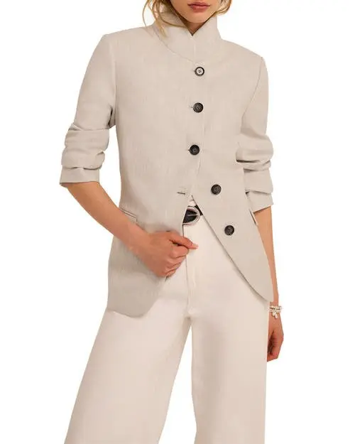 Mint Velvet High Neck Blazer
