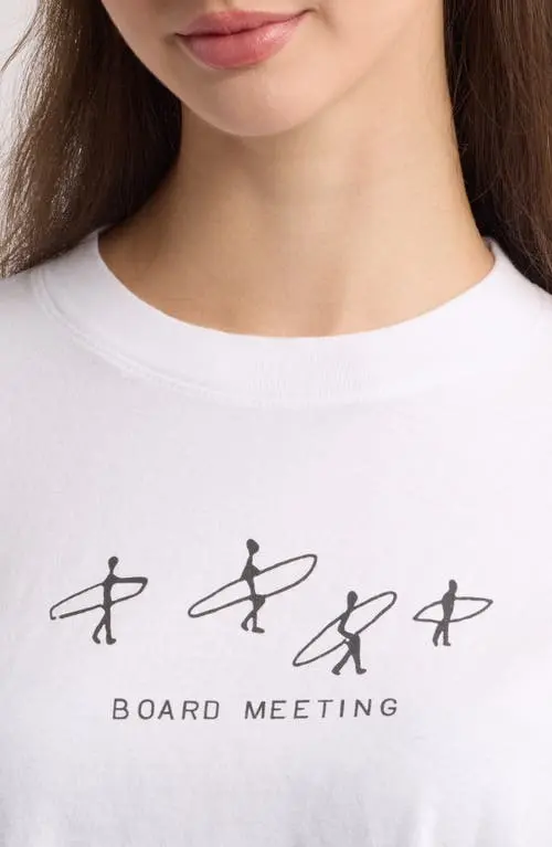 FRIDAY FEELIN’ Board Meeting Graphic Baby Tee