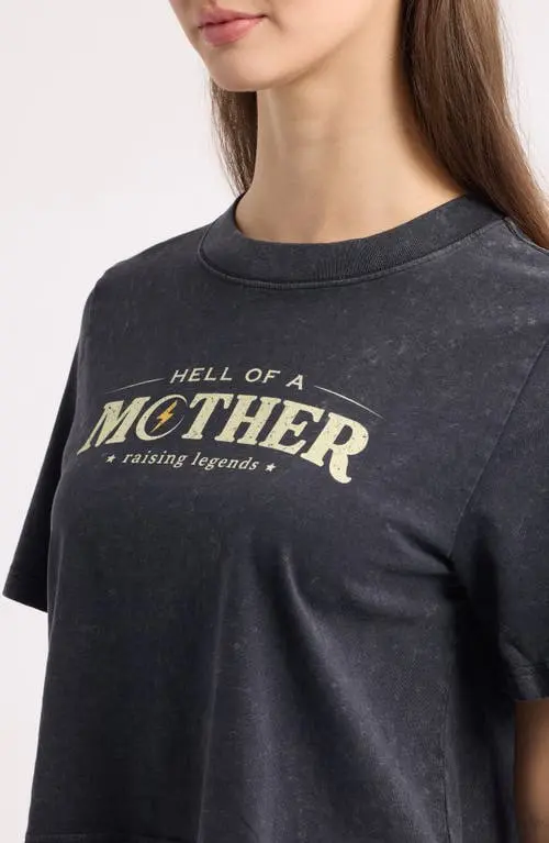 FRIDAY FEELIN’ Hell Of A Mother Crop Graphic Tee