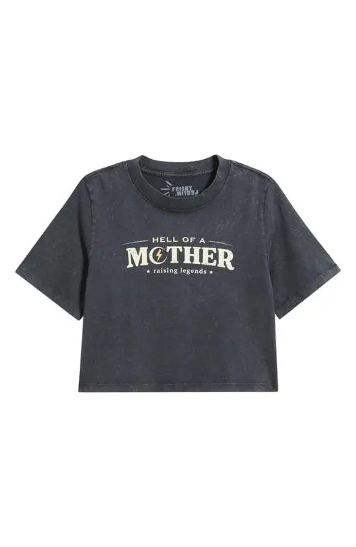 FRIDAY FEELIN’ Hell Of A Mother Crop Graphic Tee