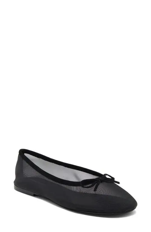 Jeffrey Campbell Depart Mesh Ballet Flat - Black Combo