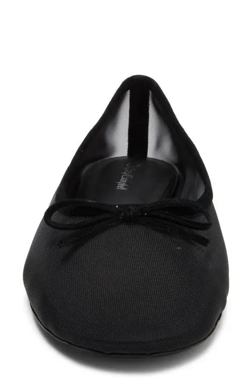Jeffrey Campbell Depart Mesh Ballet Flat - Black Combo