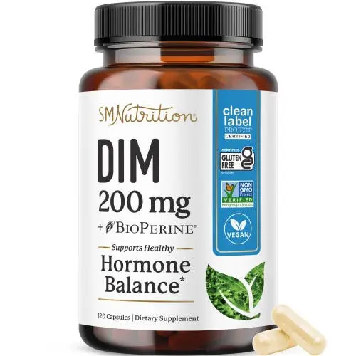SMNUTRITION Dim 200mg Estrogen Balance Capsules - 120ct