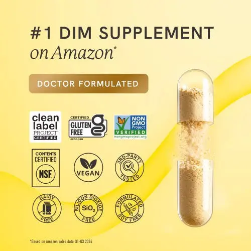 SMNUTRITION Dim 200mg Estrogen Balance Capsules - 120ct