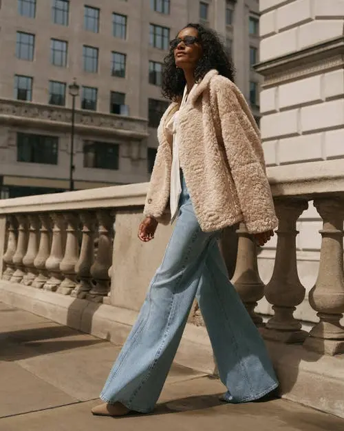 Mint Velvet Faux Fur Lined Reversible Jacket