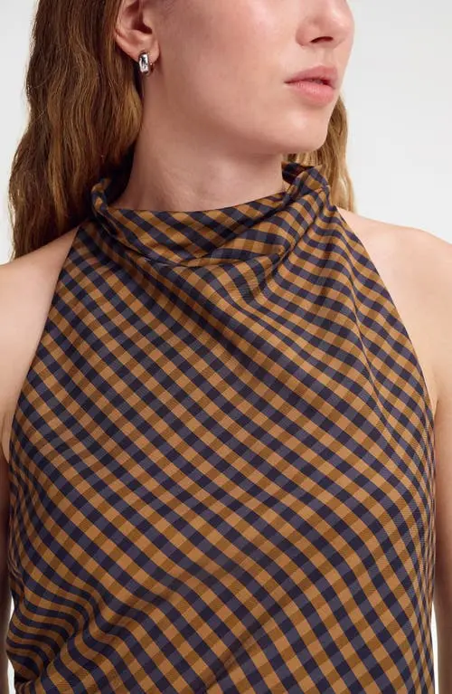 A.L.C. Penelope Gingham Halter Top