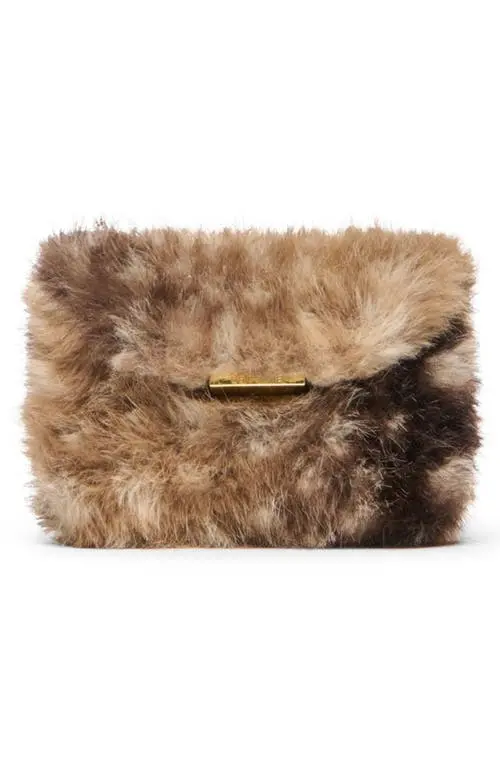 Dolce Vita Brindi Faux Fur Wallet On A Strap