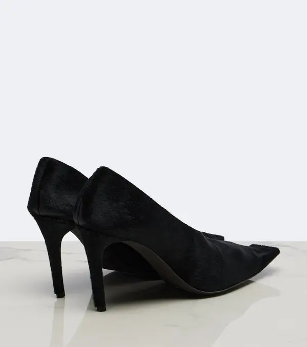 Khaite Marlene Calf Hair Pumps - Black