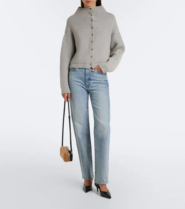 Khaite Kye Small Shearling Crossbody Bag