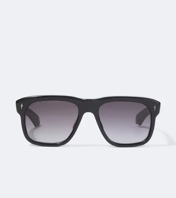 JACQUES MARIE MAGE Yves Rectangular Sunglasses - Black