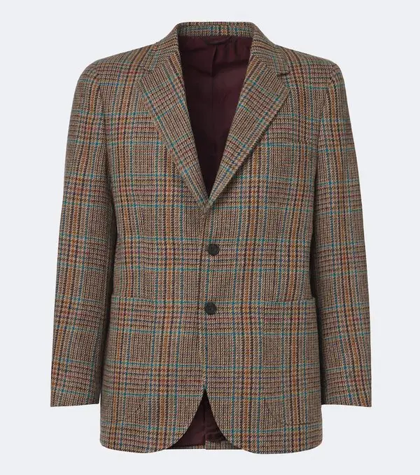 Rubinacci Checked Virgin Wool Blazer - Multicoloured