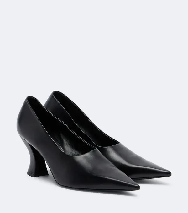 Khaite Colleen Leather Pumps - Black