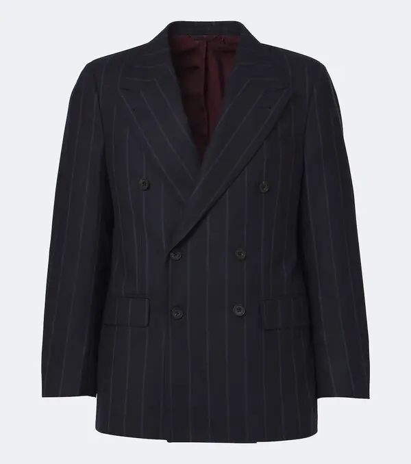 Rubinacci Chalk Stripe Virgin Wool Blazer