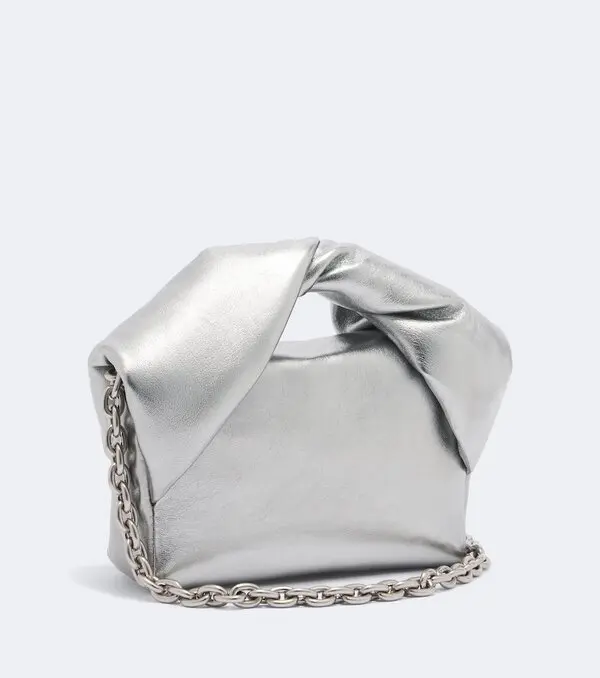 JW Anderson Twister Small Leather Top-handle Bag