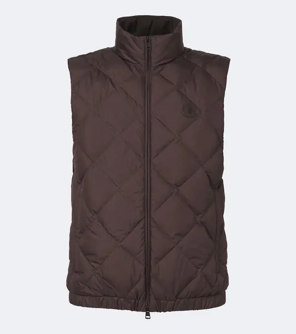 Moncler Chobe Down Vest - Brown