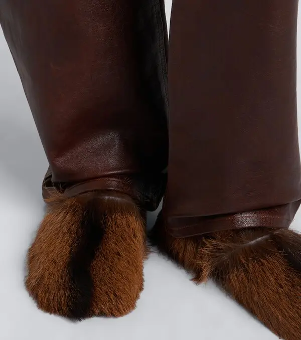 LEMAIRE Shearling Slip-on Shoes