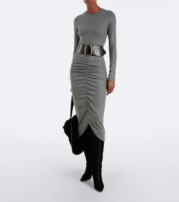JIMMY CHOO Jozi Shearling-lined Suede Knee-high Boots