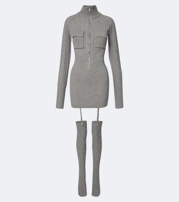 AYA MUSE Rovo Minidress And Over-the-knee Socks Set