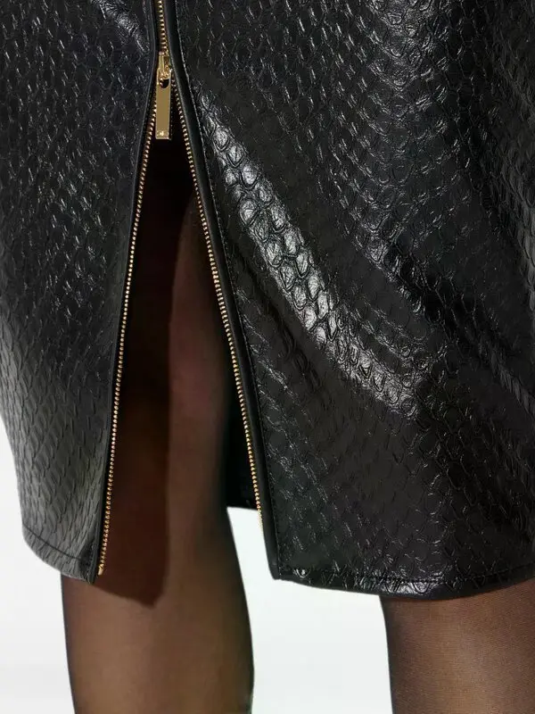 Elisabetta Franchi Skirt With Fish Scale Pattern