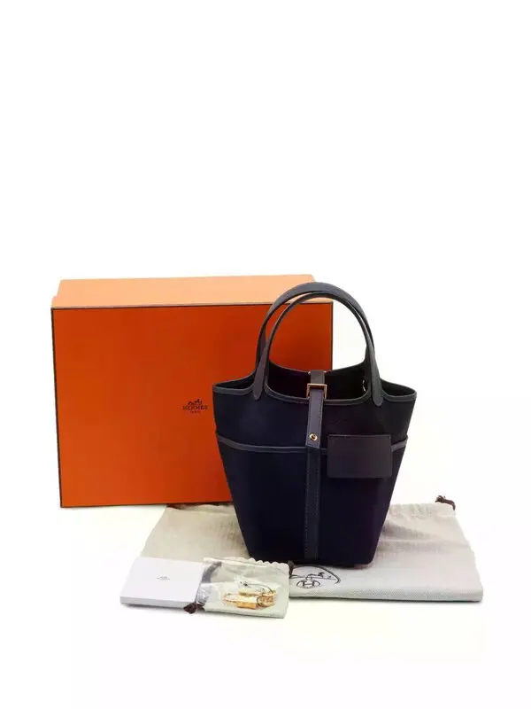 Hermès Pm Picotin Cargo Toile Goeland Tote Bag