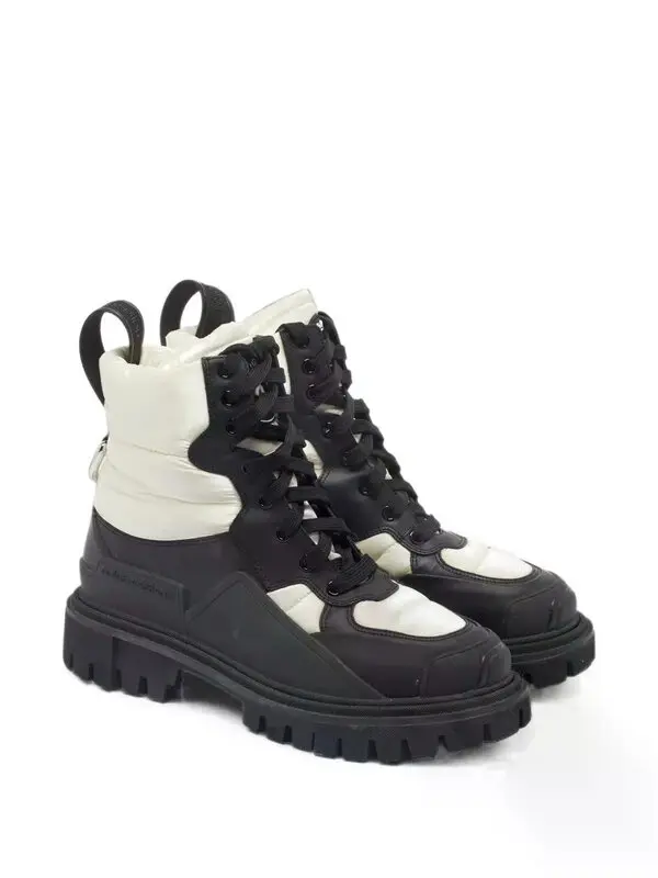 Dolce & Gabbana Padded Panel Combat Boots