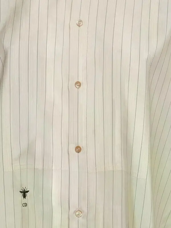 Dior Stripe-print Bee-embroidered Shirt