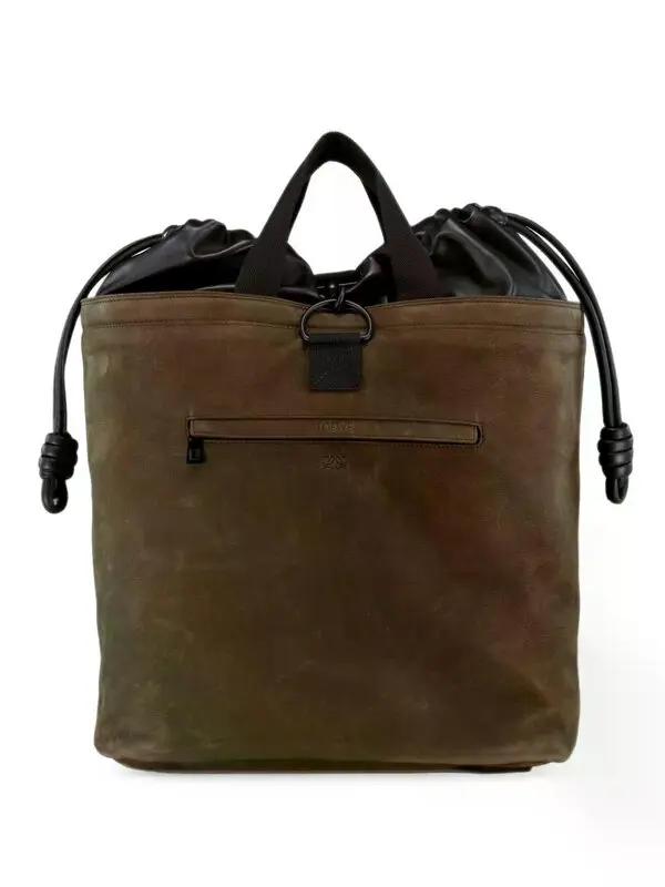 Loewe Squad Drawstring Leather Backpack