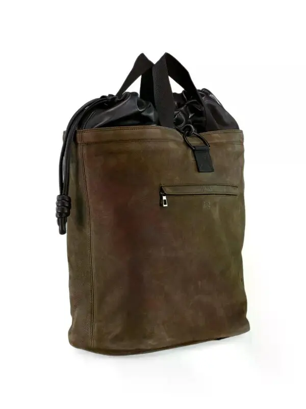 Loewe Squad Drawstring Leather Backpack