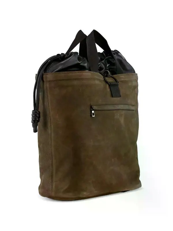 Loewe Squad Drawstring Leather Backpack