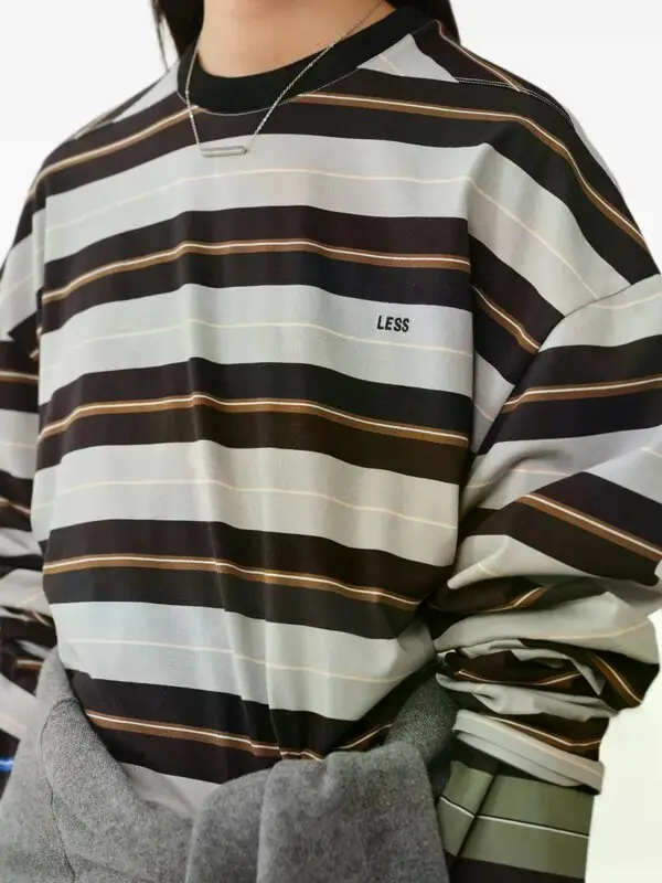 LESS Stripe-print Relaxed-fit T-shirt