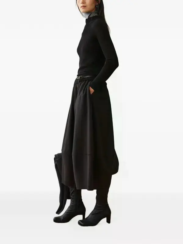 LESS Puff-skirt Midi Skirt