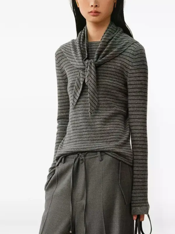 LESS Striped Cashmere Sweater