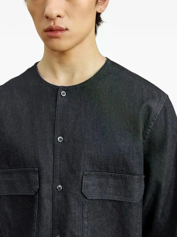 CROQUIS Crew-neck Flap-pocket Shirt