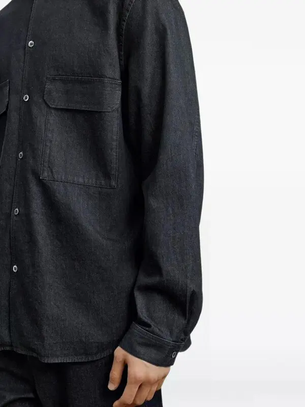 CROQUIS Crew-neck Flap-pocket Shirt