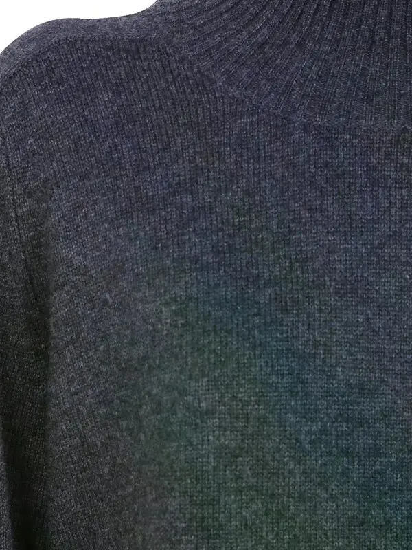 Paul Smith Dark- Wool-cashmere High-neck Knit Sweater