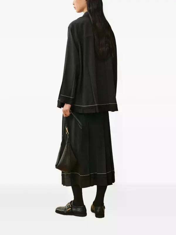 LESS Pleated Long-sleeve Shirt