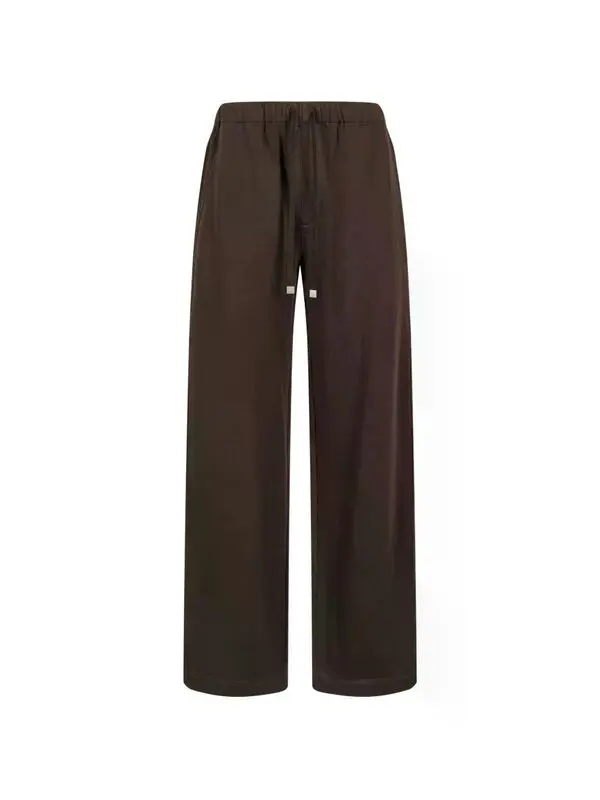 LESS Drawstring Straight-leg Trousers