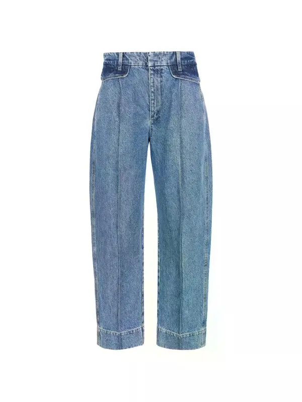 JNBY Barrel-leg Cropped Jeans