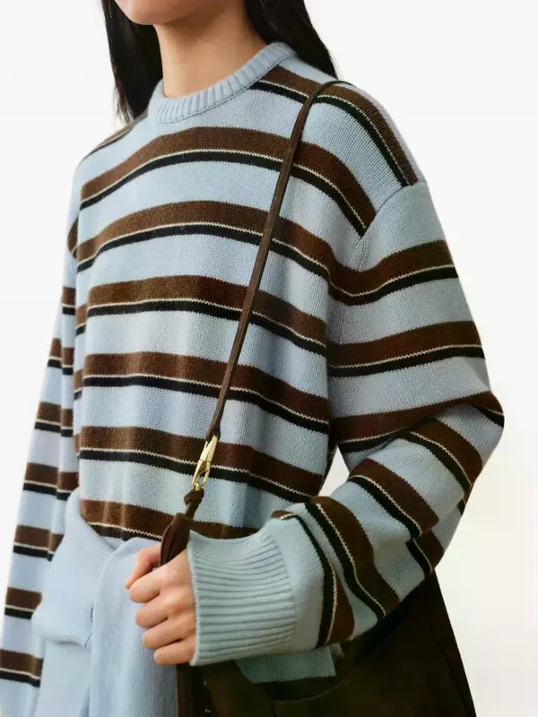 LESS Striped Relaxed-fit Sweater
