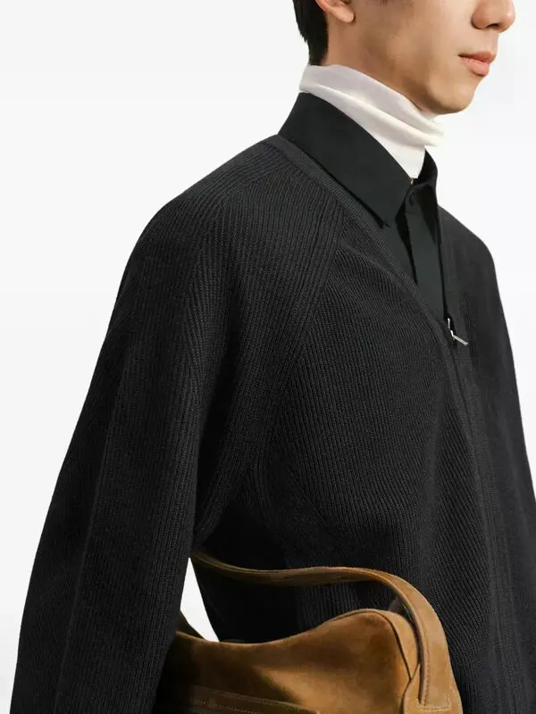 CROQUIS V-neck Zip-up Cardigan