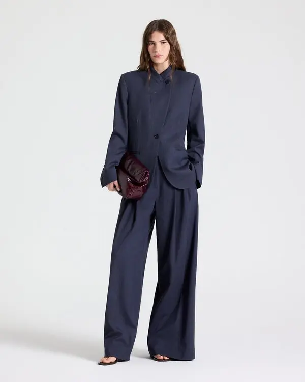 TWP Buttoned Up Blazer In Italian Wool Suiting