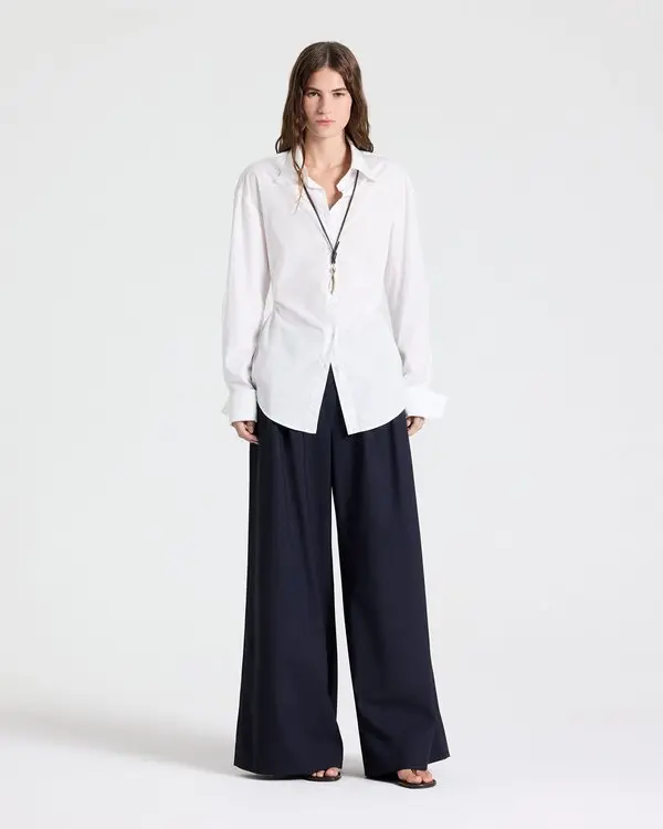 TWP The Night We Met Shirt In Superfine Cotton Shirting - White
